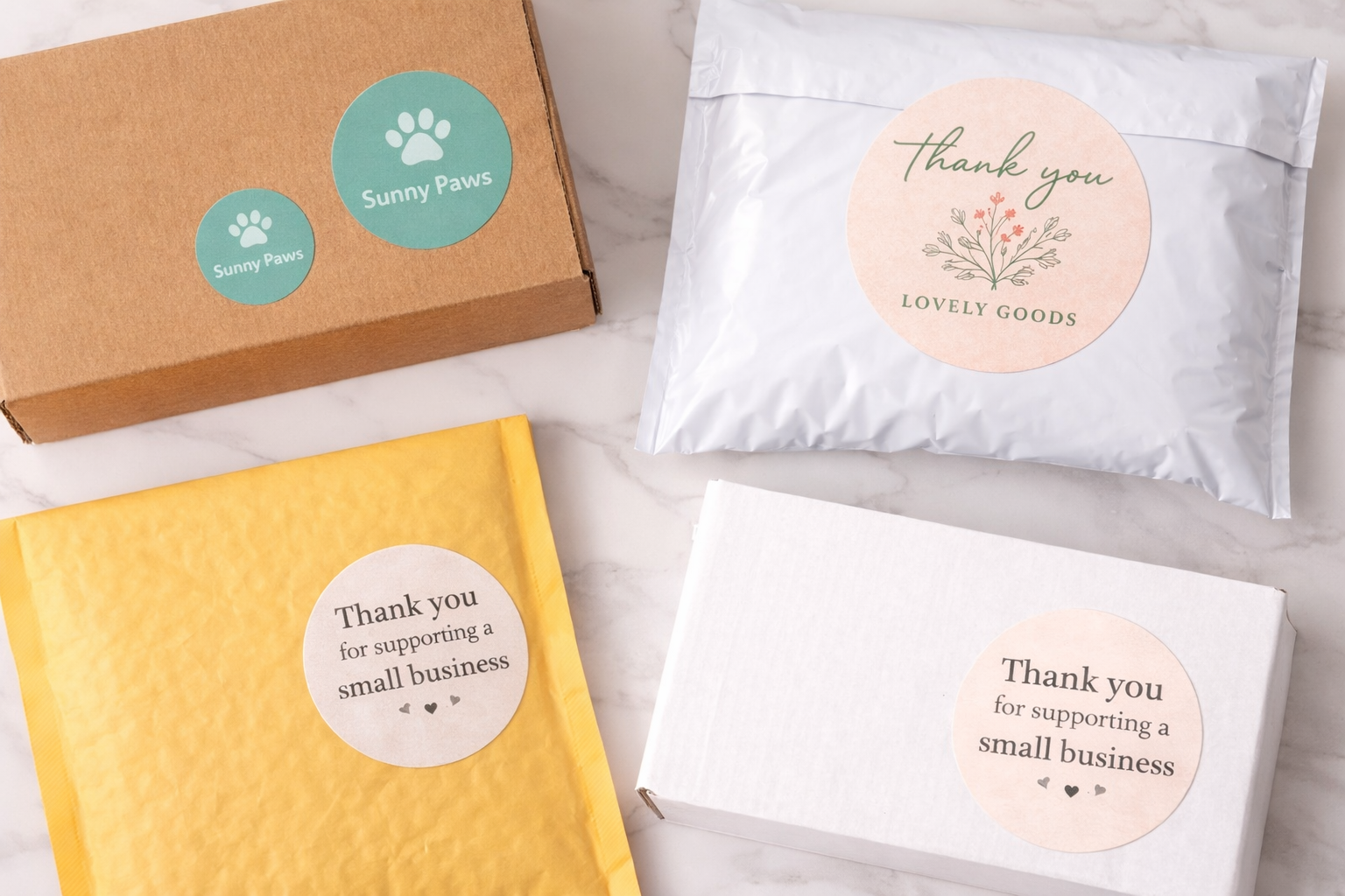 How to Choose the Right Sticker Size for Shipping Boxes & Mailers ...