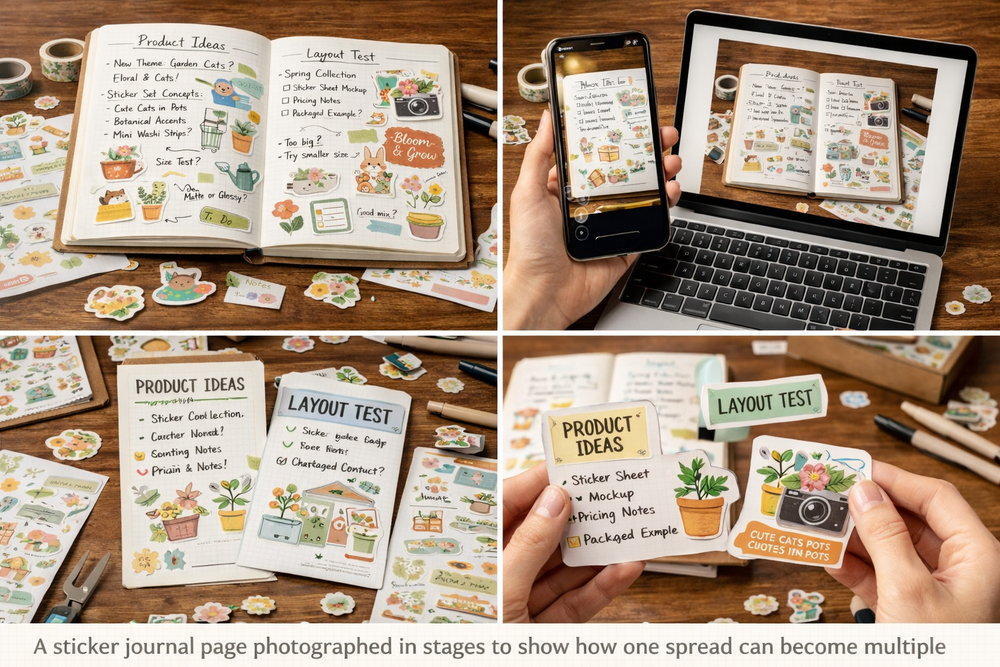 Sticker Journaling Ideas That Work for Small Shops and Creators ...