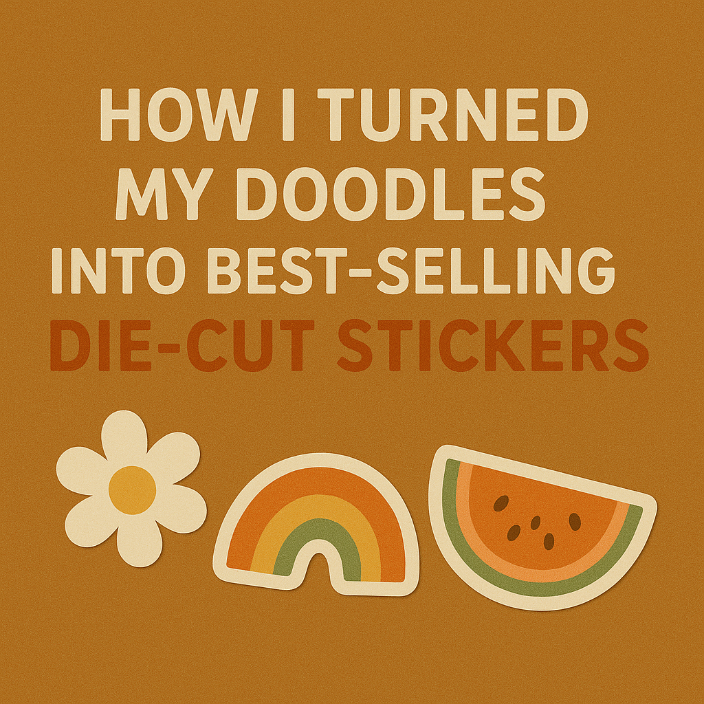 How I Turned Simple Doodles into Best-Selling Die-Cut Stickers ...