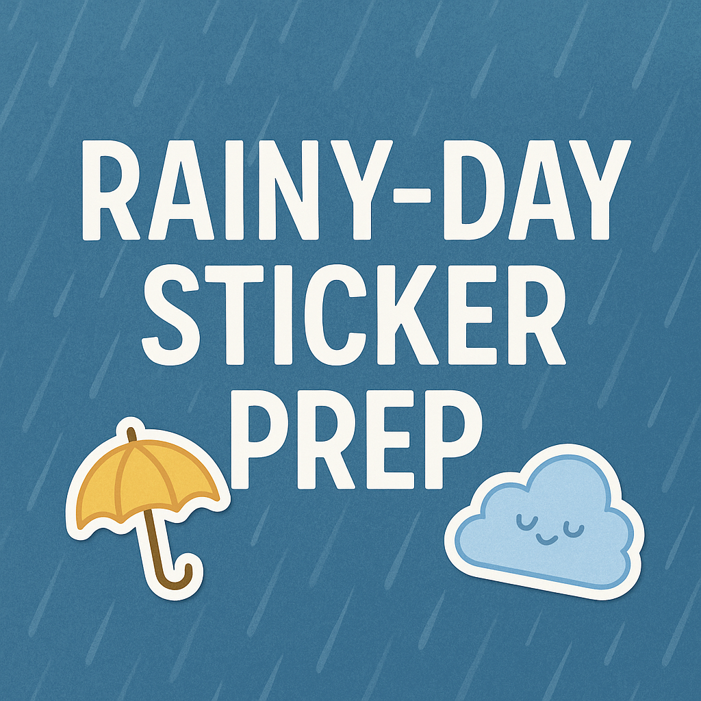 How I Print and Prep Stickers for Rainy-Day Markets | Sticker Whisper